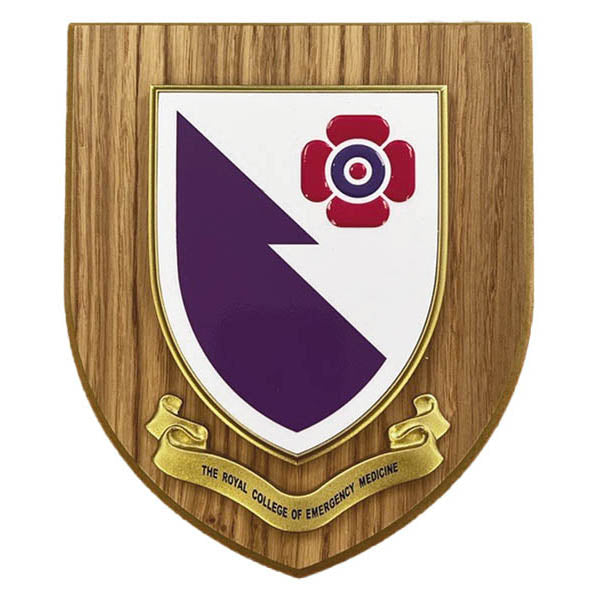 Wooden shield – Royal College of Emergency Medicine Shop